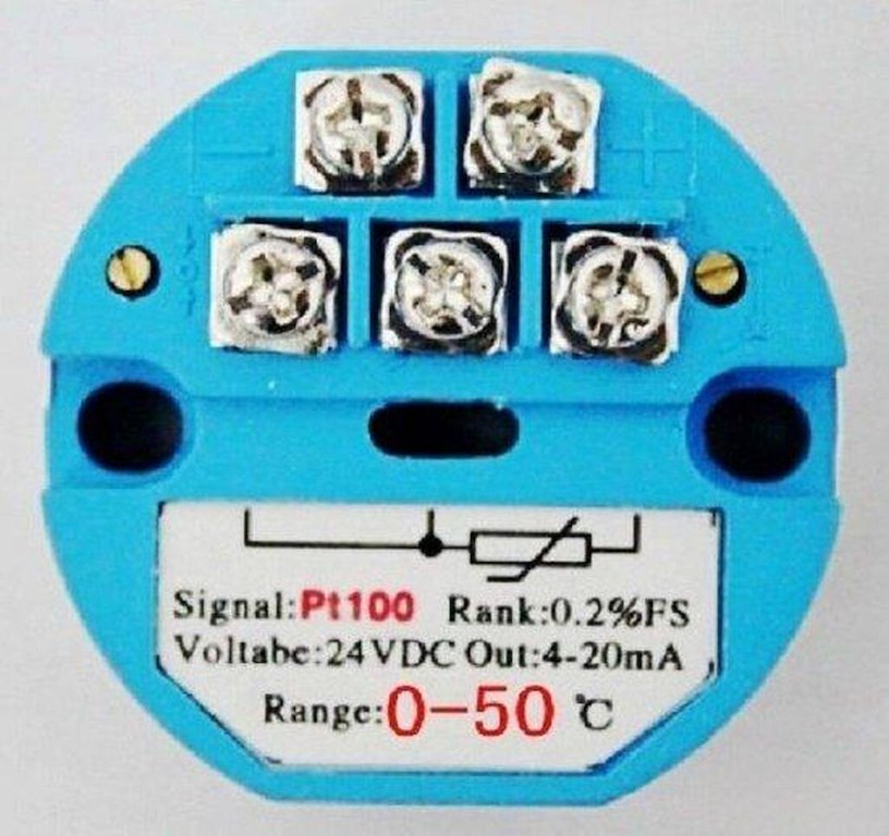 Termo pretvarač za Pt100 senzor – izlaz 4–20 mA - Ulazni signal