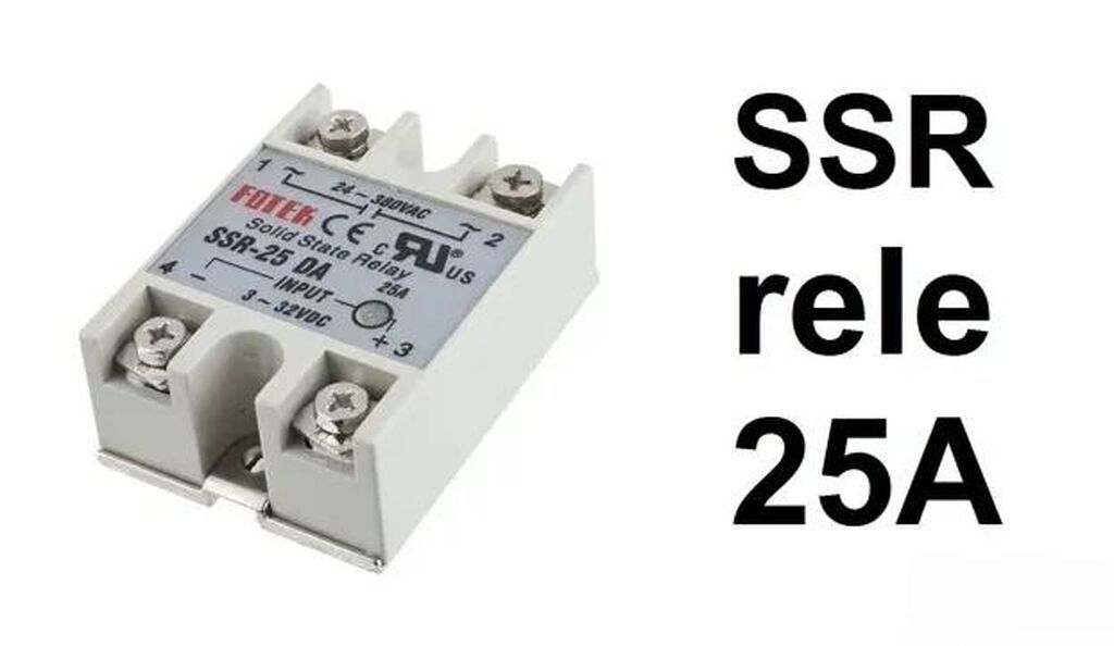SSR rele 25A – FOTEK SSR-25 DA - Tip: Solid State Relay
