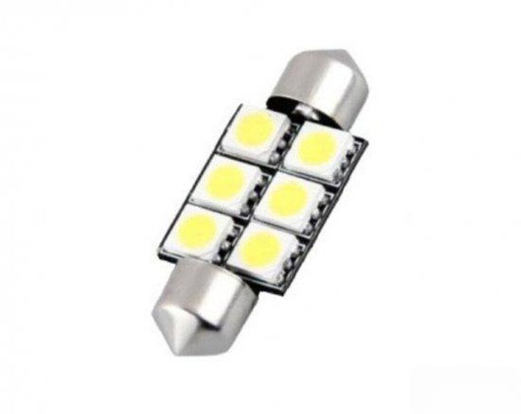LED sijalica za auto – festoon C5W, 39 mm, 6×SMD - Tip: LED festoon