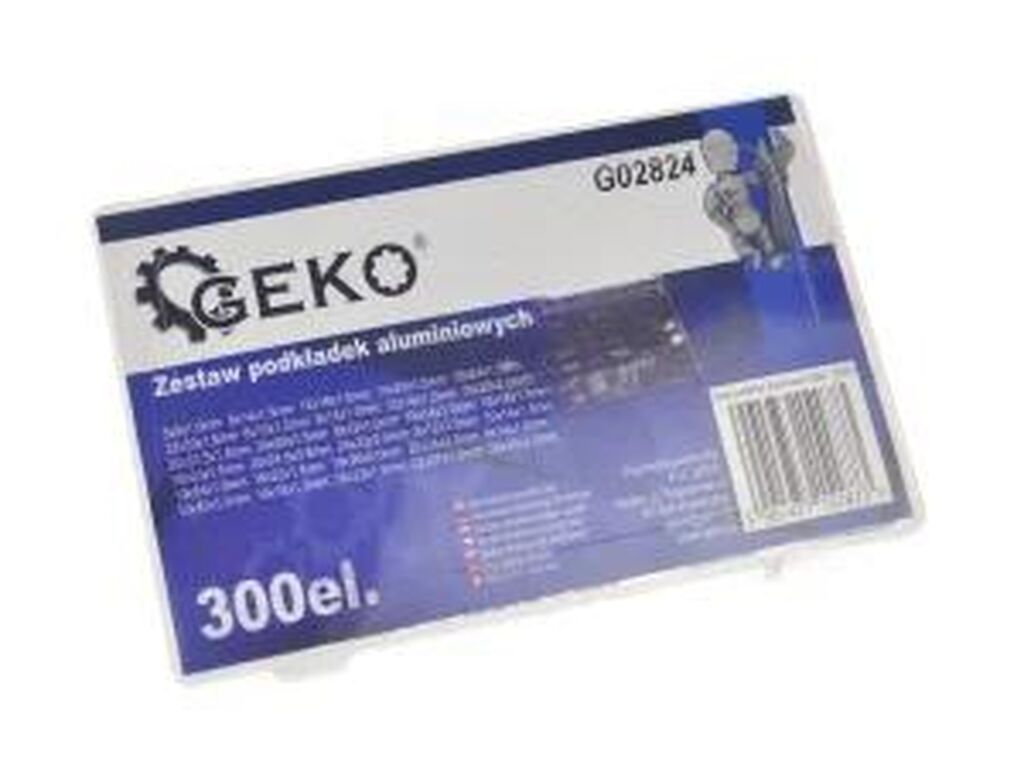 GEKO set podložnih prstenova – aluminijum, 300 delova (G02824) -