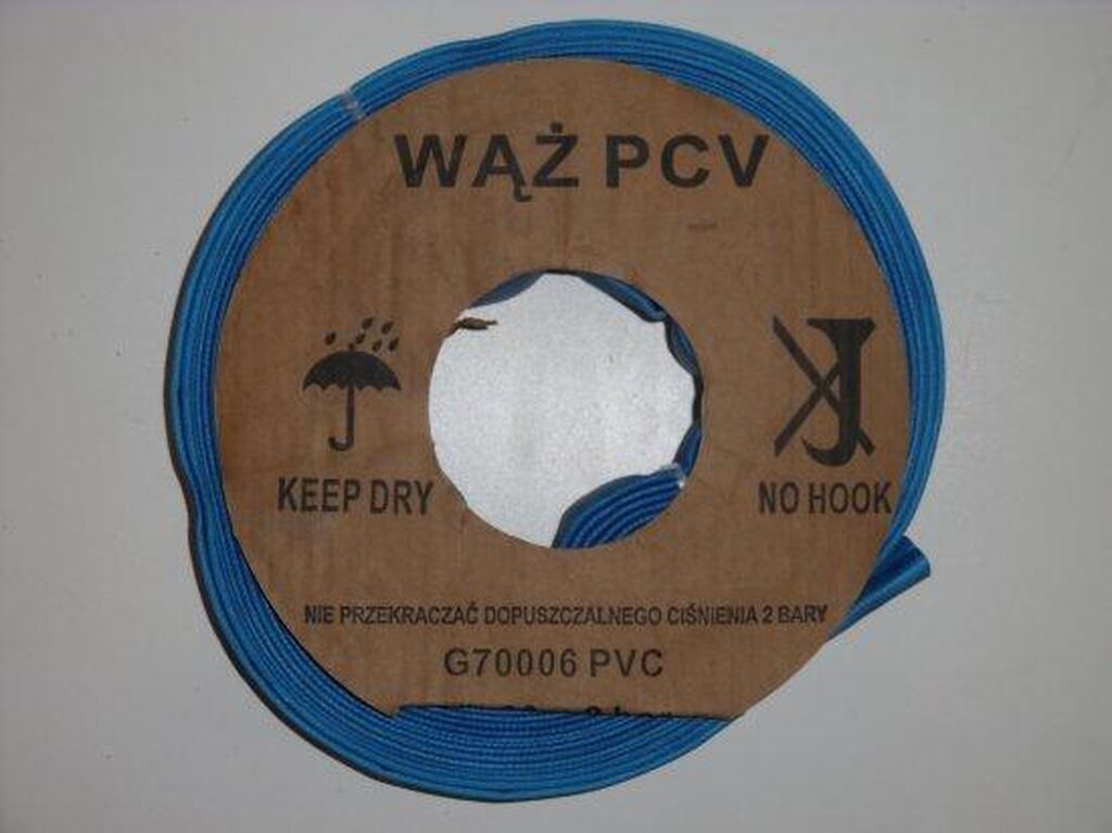 Ravna PVC crevna traka (WAŻ PCV) – plava - Materijal: PVC - Tip