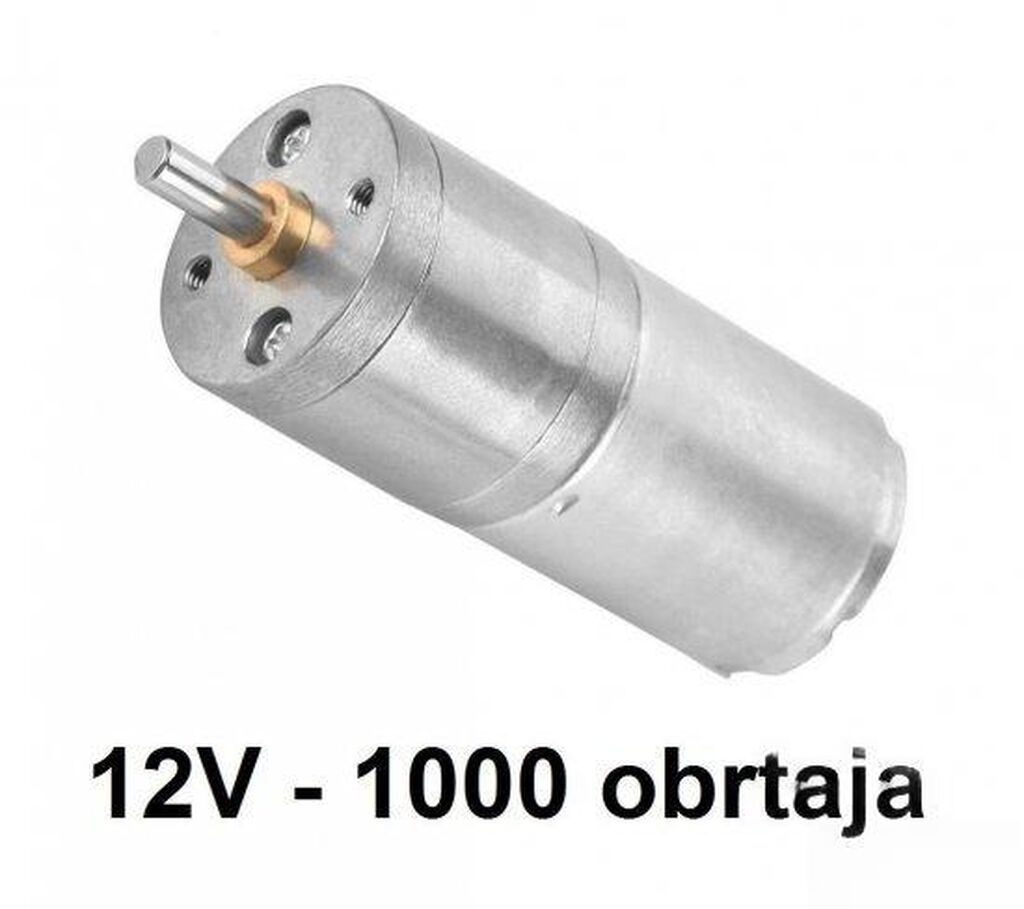 12V DC motor sa planetarnim reduktorom – 1000 obrtaja/min Opis: -