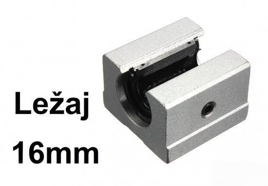 Ležaj za linearno klizanje – otvoreni tip, prečnik 16 mm - Tip
