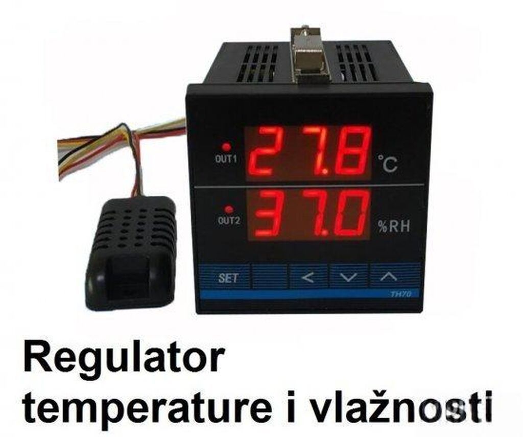 Digitalni regulator temperature i vlažnosti TH70 - Dvokanalni
