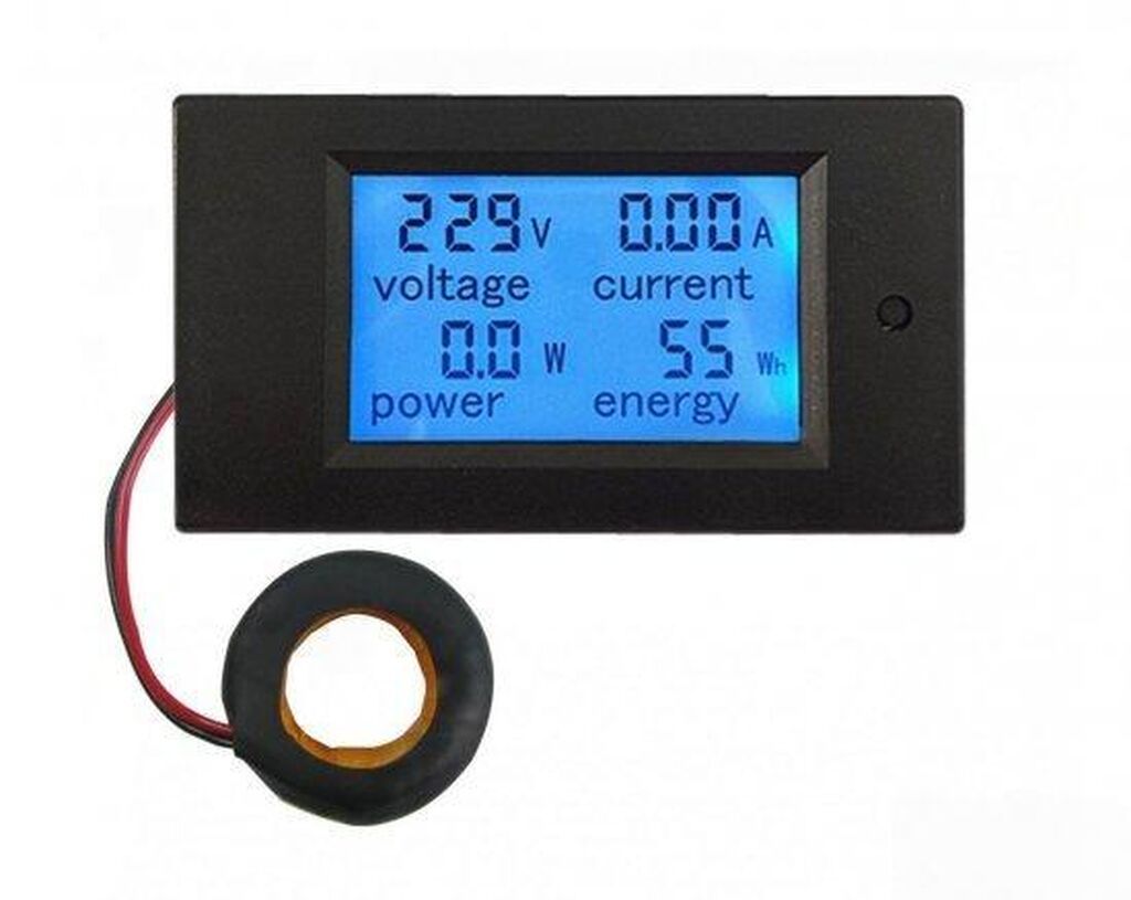 AC merač energije sa LCD ekranom i strujnim transformatorom