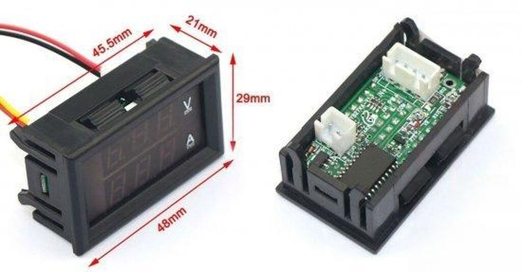Digitalni DC voltmetar/ampermetar sa LED displejem - Merenje napona