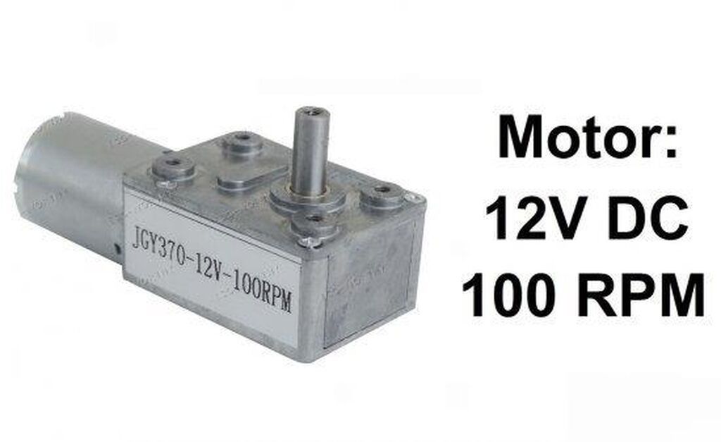DC reduktorski motor JGY370 – 12V, 100 RPM - Tip: JGY370 DC motor sa