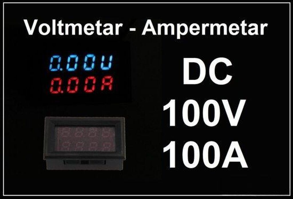 Digitalni DC voltmetar/ampermetar – panel merač - Merenje napona