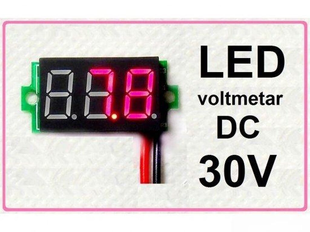 LED digitalni voltmetar za istosmerni napon do 30 V - Opseg merenja