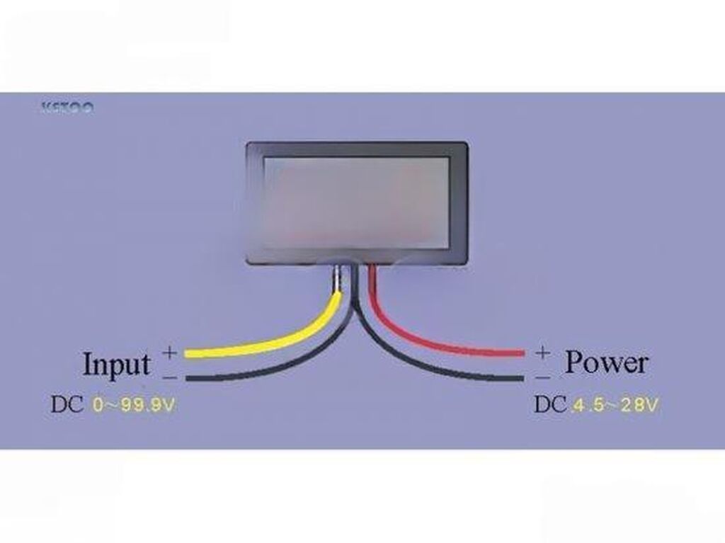 Mini digitalni voltmetar sa LED displejem (plavo osvetljenje) - Opseg