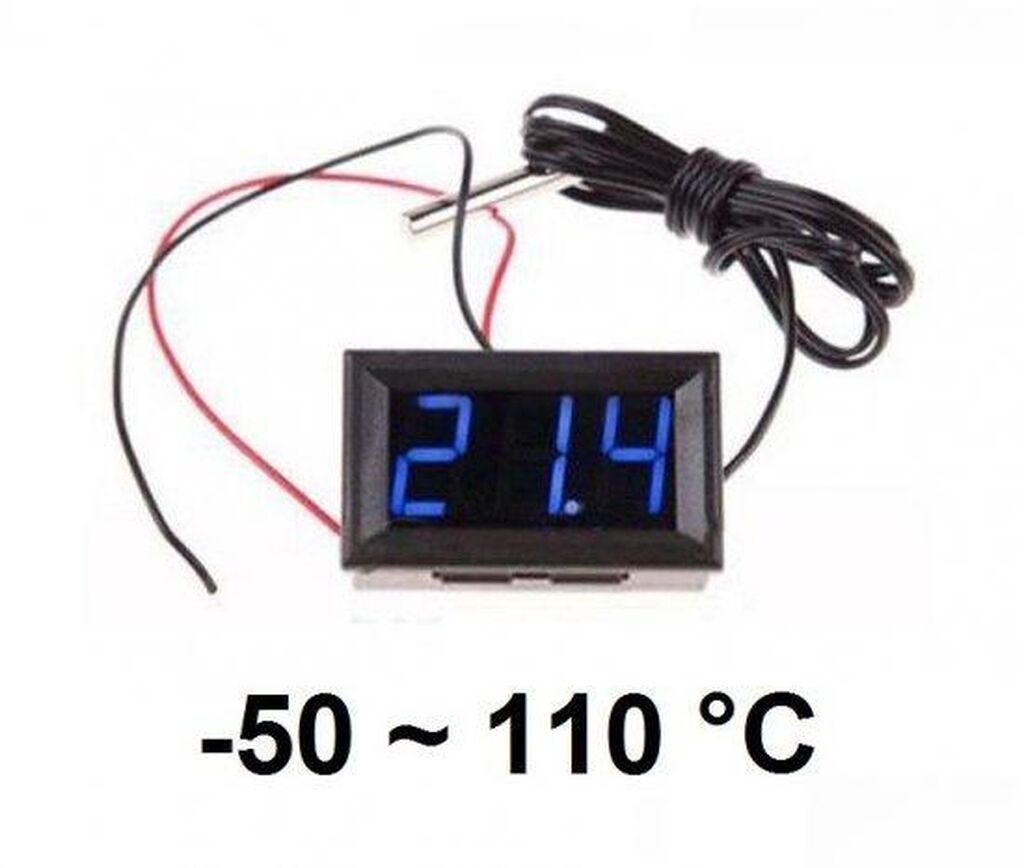 Digitalni panel termometar sa sondom - Opseg merenja: -50 do +110 °C