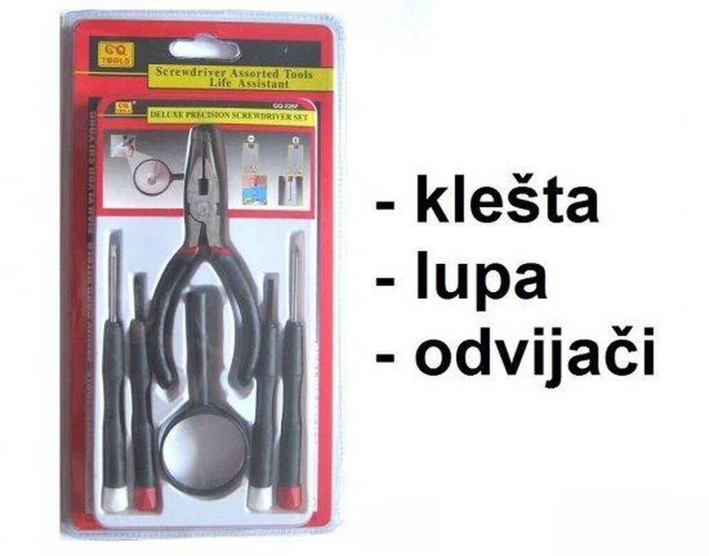 Set finih alata GQ Tools – Deluxe Precision Screwdriver Set Sadržaj