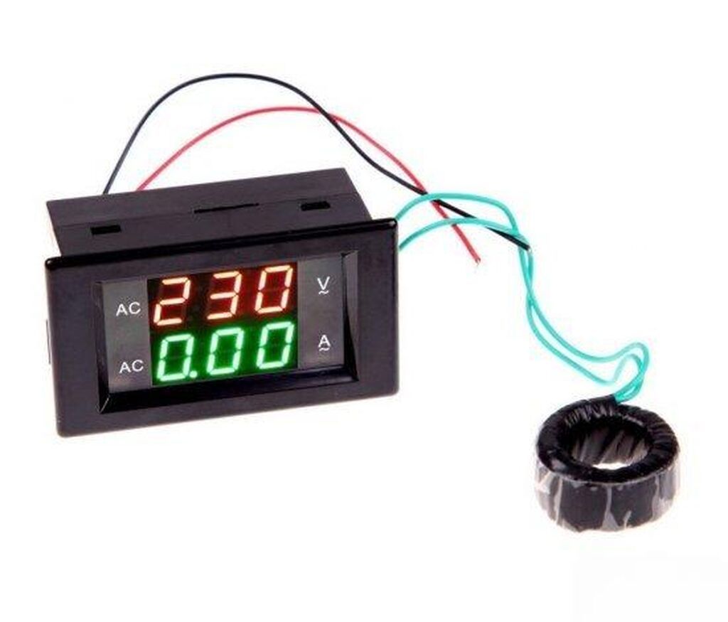AC volt-amp metar sa strujnim transformatorom (CT) Opis: - Dvokanalni