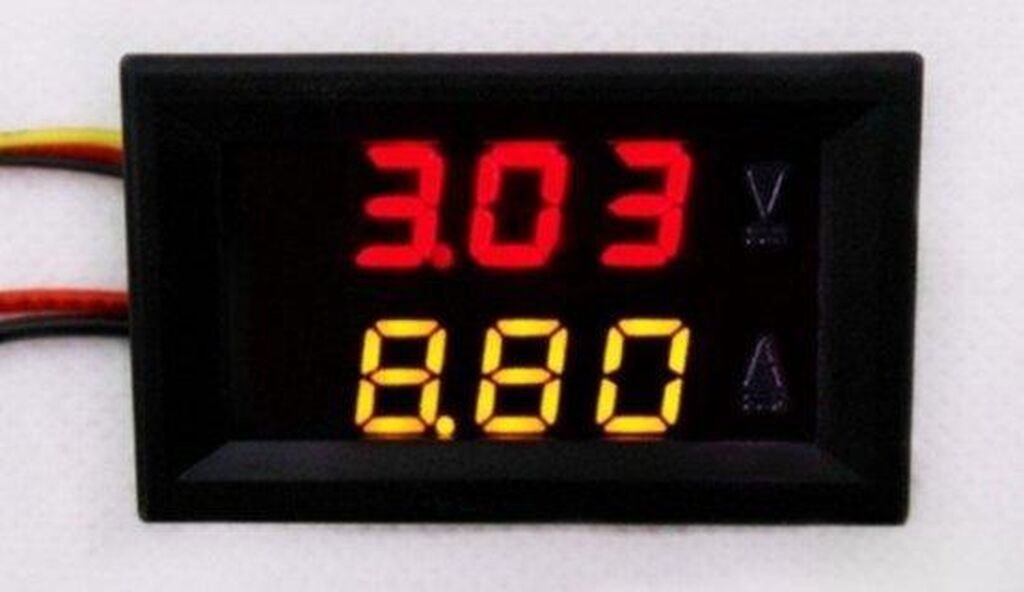 Digitalni panel voltmetar/ampermetar (dva displeja) - Dvostruki LED