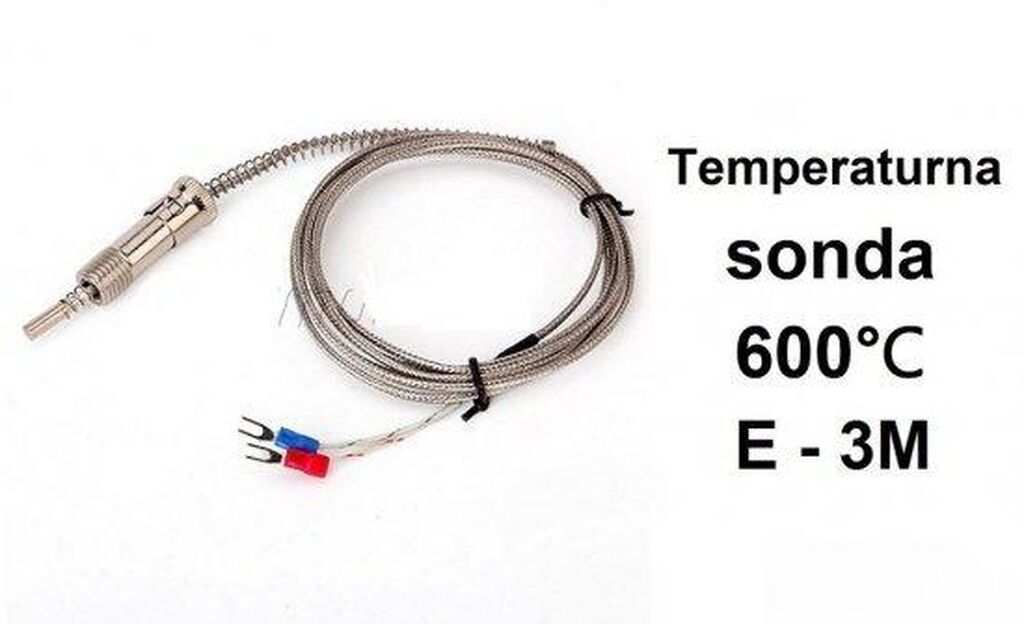 Temperaturna sonda tipa E, dužina kabla 3 m – do 600°C - Tip senzora