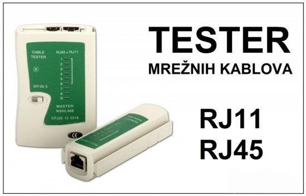 Tester mrežnih kablova RJ45/RJ11 – model NSHL468 - Namenjen za