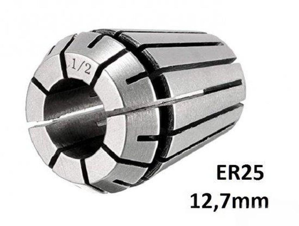 ER25 stezna čaura – 12,7 mm (1/2") - Tip: ER25 preciziona stezna