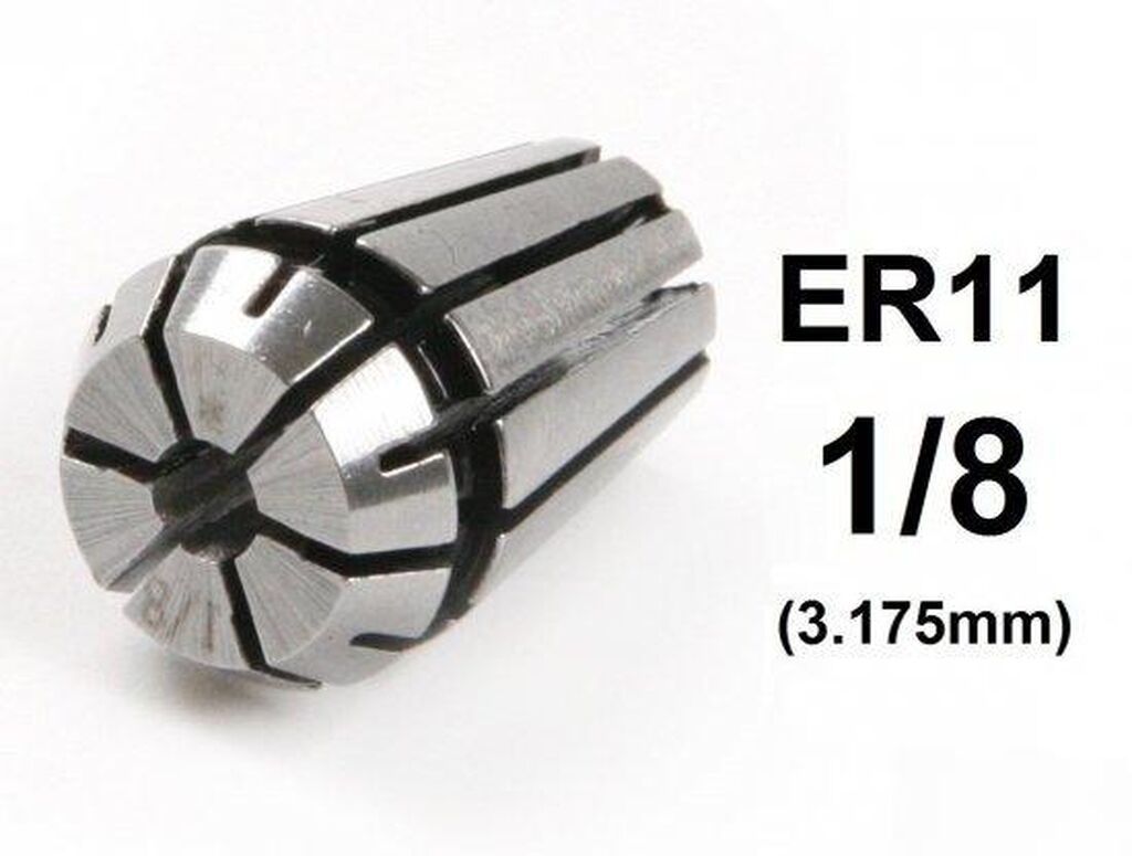 ER11 stezna čaura – 1/8" (3,175 mm) - Tip: ER11 standard - Prečnik