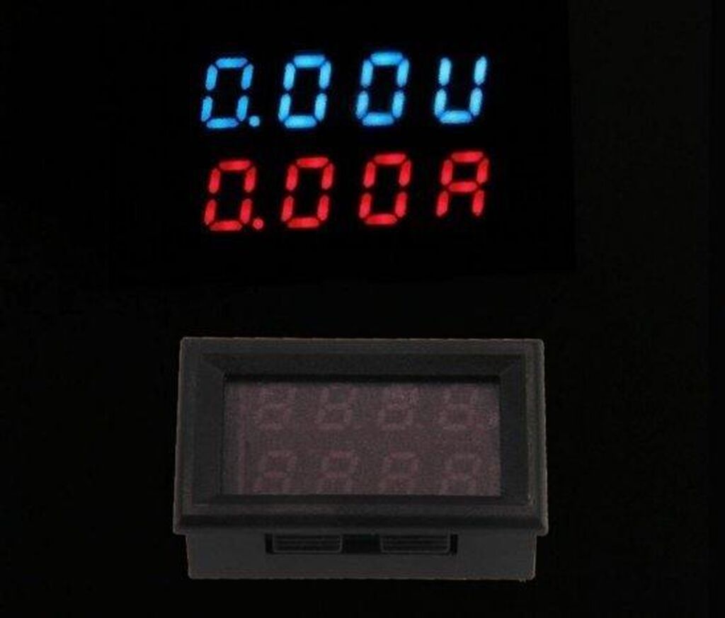Digitalni panel voltmetar/ampermetar 0–100V / 0–10A - Dvostruki LED