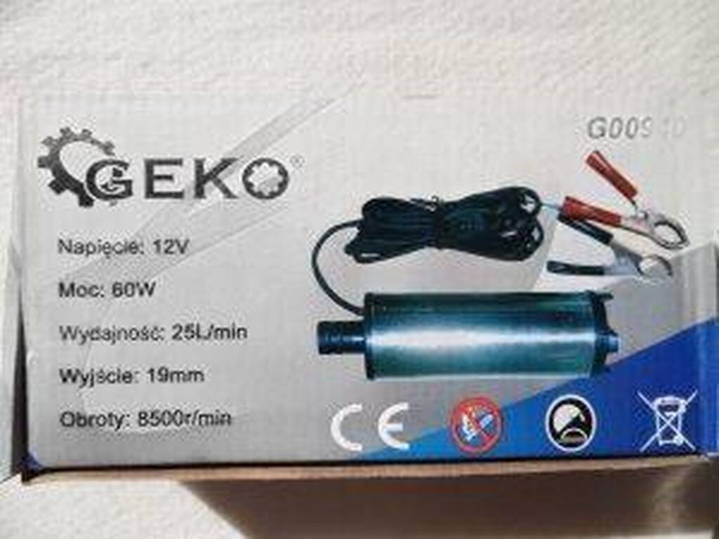 GEKO potopna pumpa za gorivo/ulje – model G00940 - Napajanje: 12 V