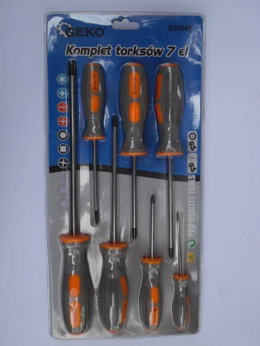 GEKO komplet odvijača – Torx 7 delova (model G30549) - Tip: ručni