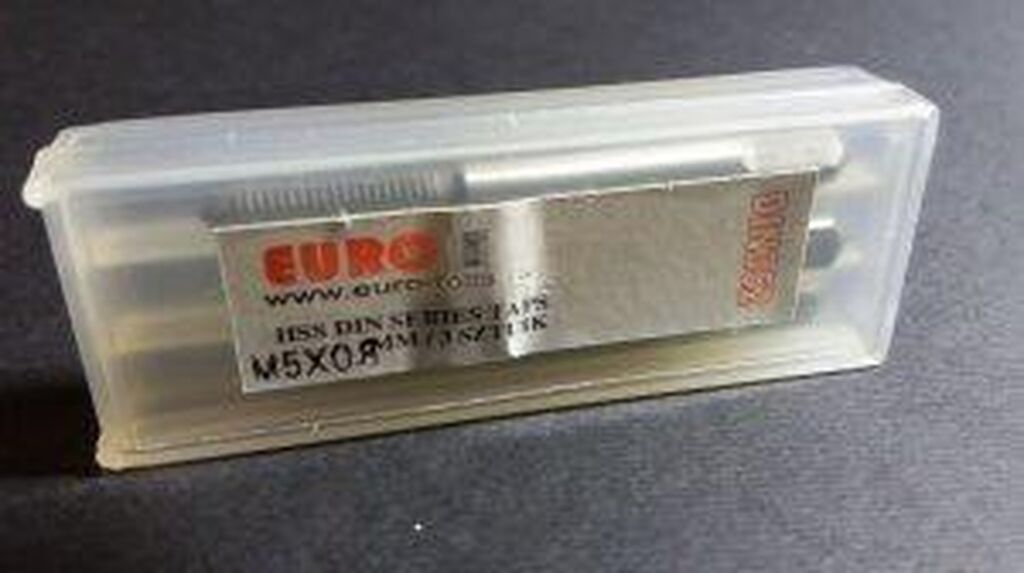 Set metrica za narezivanje navoja – EURO TOOLS HSS, DIN352 - Tip