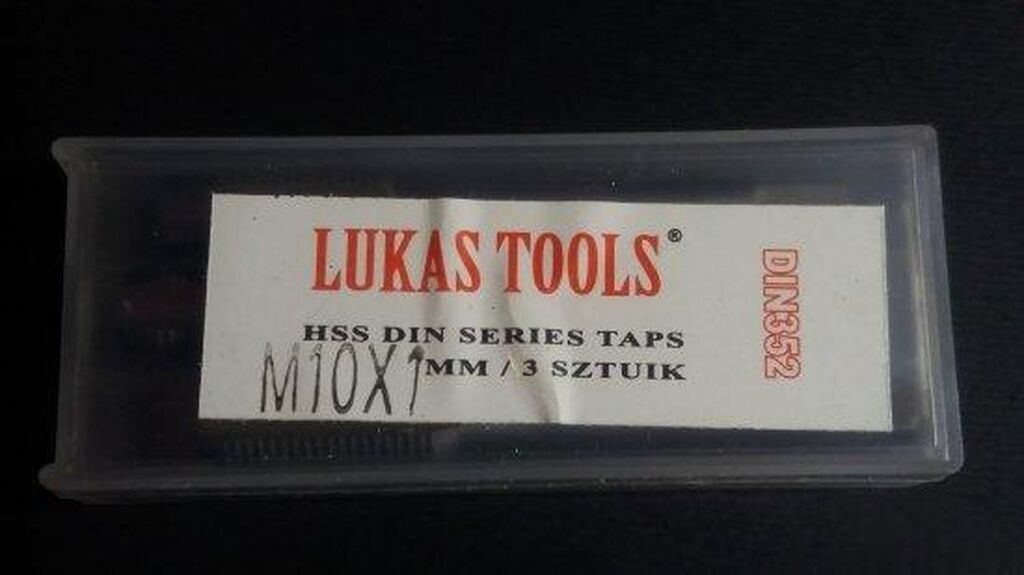 LUKAS TOOLS set nareznica – HSS DIN serija, DIN352 - Tip: ručne