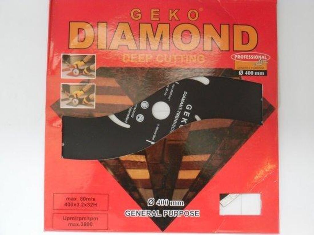 GEKO Diamond – profesionalni dijamantski rezač (segmetirani disk) Ø