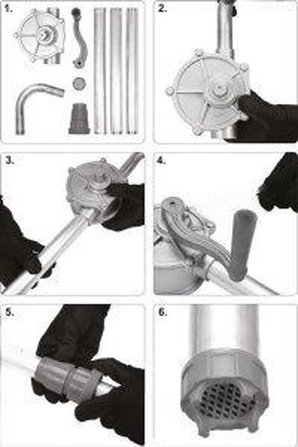 Ručna buradna pumpa za ulje i dizel Opis: - Mehanička ručna pumpa sa