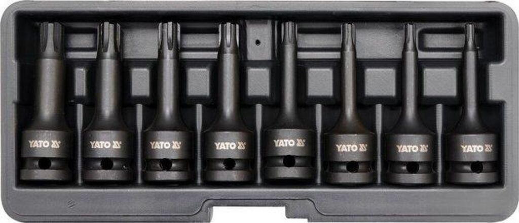 YATO set udarnih torx nastavaka – dugi, 1/2" - Profesionalni set