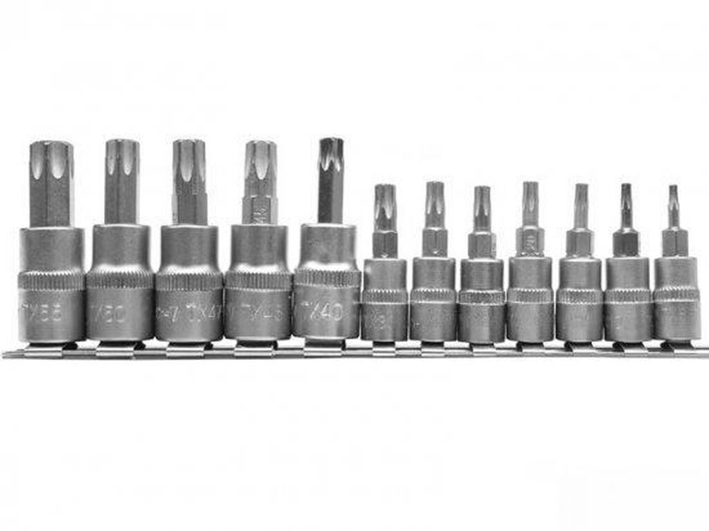 Set torx bit-nastavaka YATO, 12 delova - Tip: Torx bitovi sa nasadnim