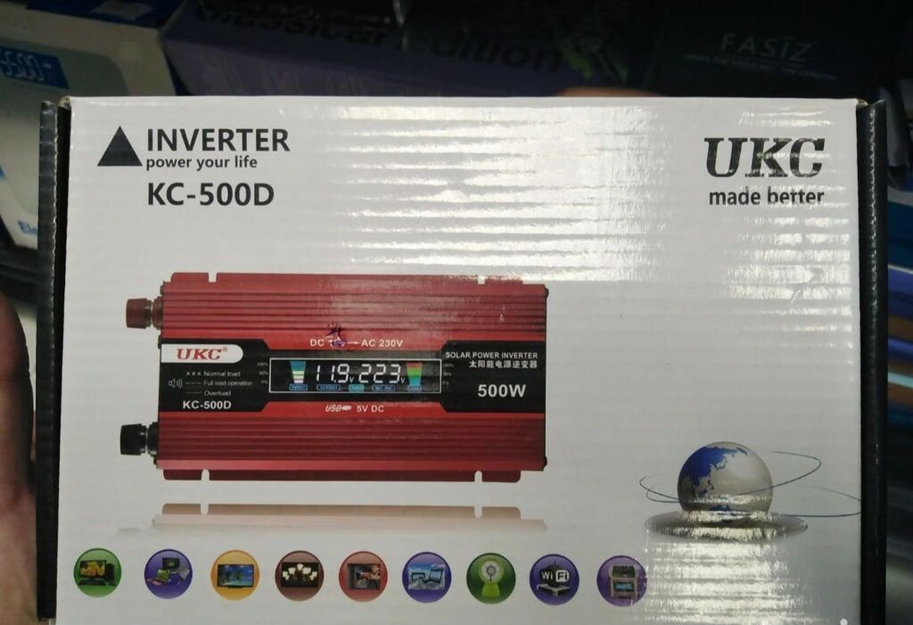 Pretvarač napona UKC - inverter 500w Uređaj pretvara 12v iz izvora