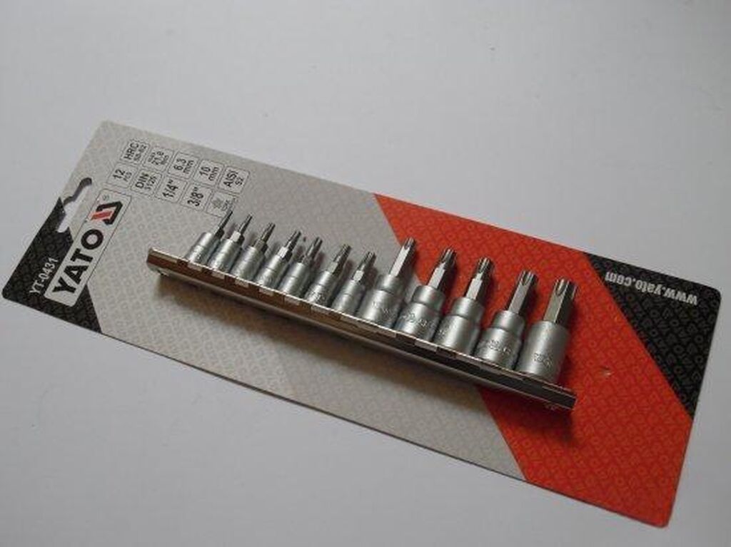 YATO set torx gedora nastavaka na šini – 12 delova, model YT-04631 -