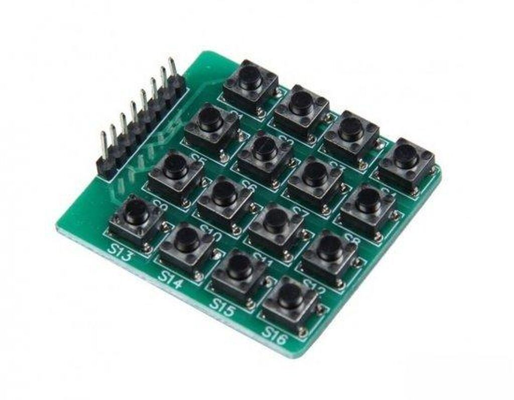 Arduino 4x4 tastatura – 16 tastera Kompaktna matricna tastatura za