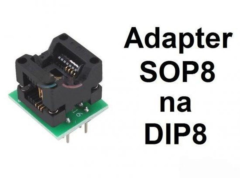 Adapter SOP8 na DIP8 (test/IC socket) - Pretvara SMD SOP8 (SOIC-8)