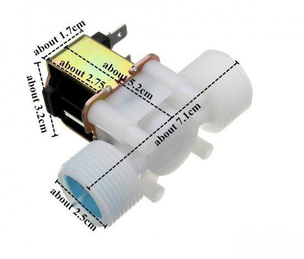Elektromagnetni (solenoid) ventil za vodu – dvostruki izlaz - Tip