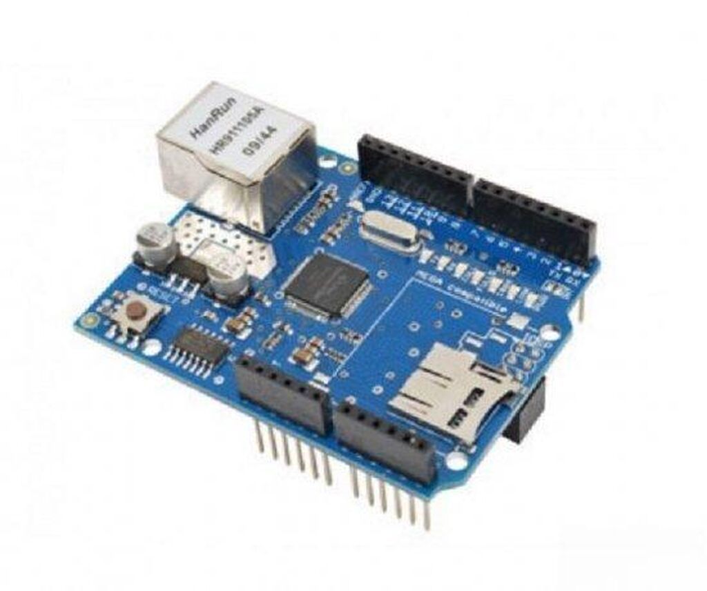 Arduino W5100 Ethernet Shield Opis: - Ethernet ekspanziona ploča