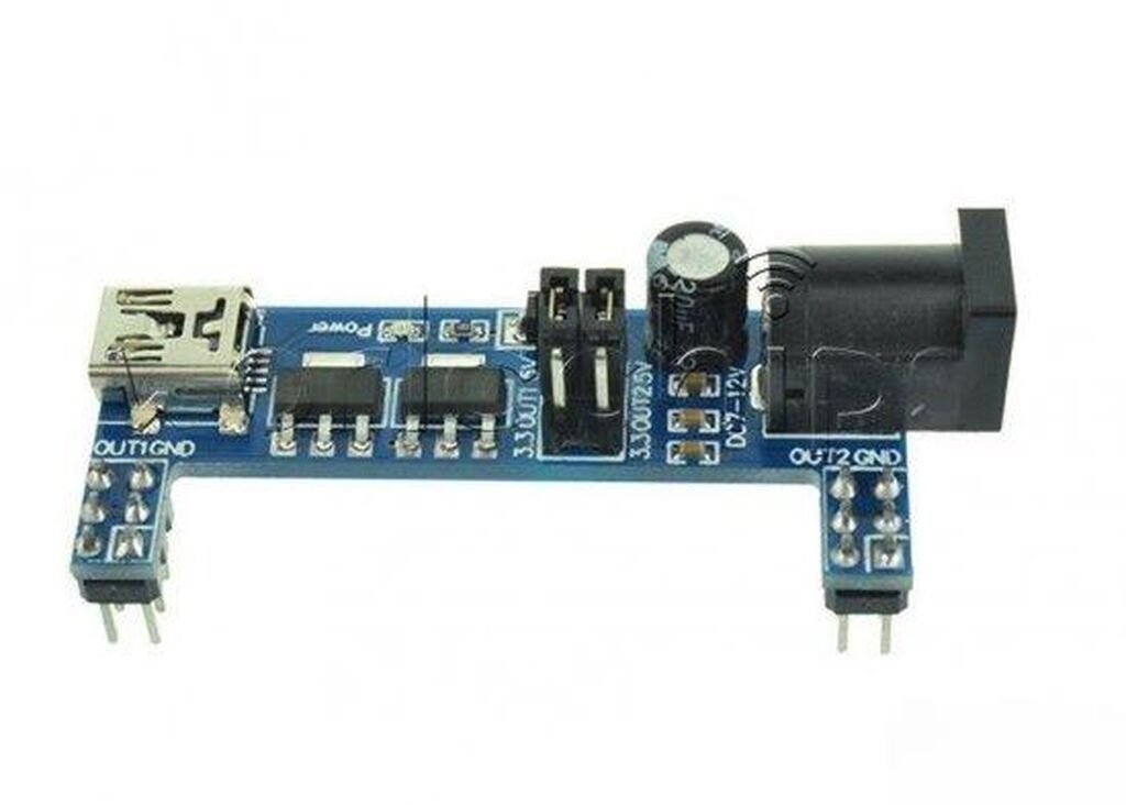 Napajanje za Breadboard – 3,3 V / 5 V Opis: - Modul napajanja za