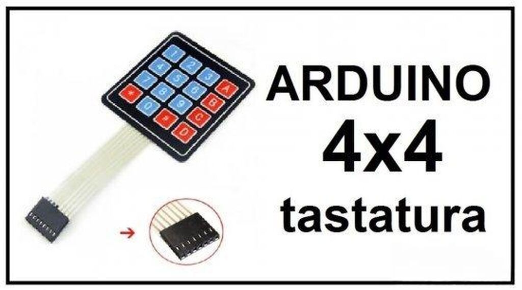 Membranska 4x4 tastatura za Arduino i druge mikrokontrolere -