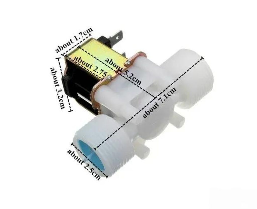 Elektromagnetni (solenoid) ventil za vodu – dvostruki ulaz/izlaz