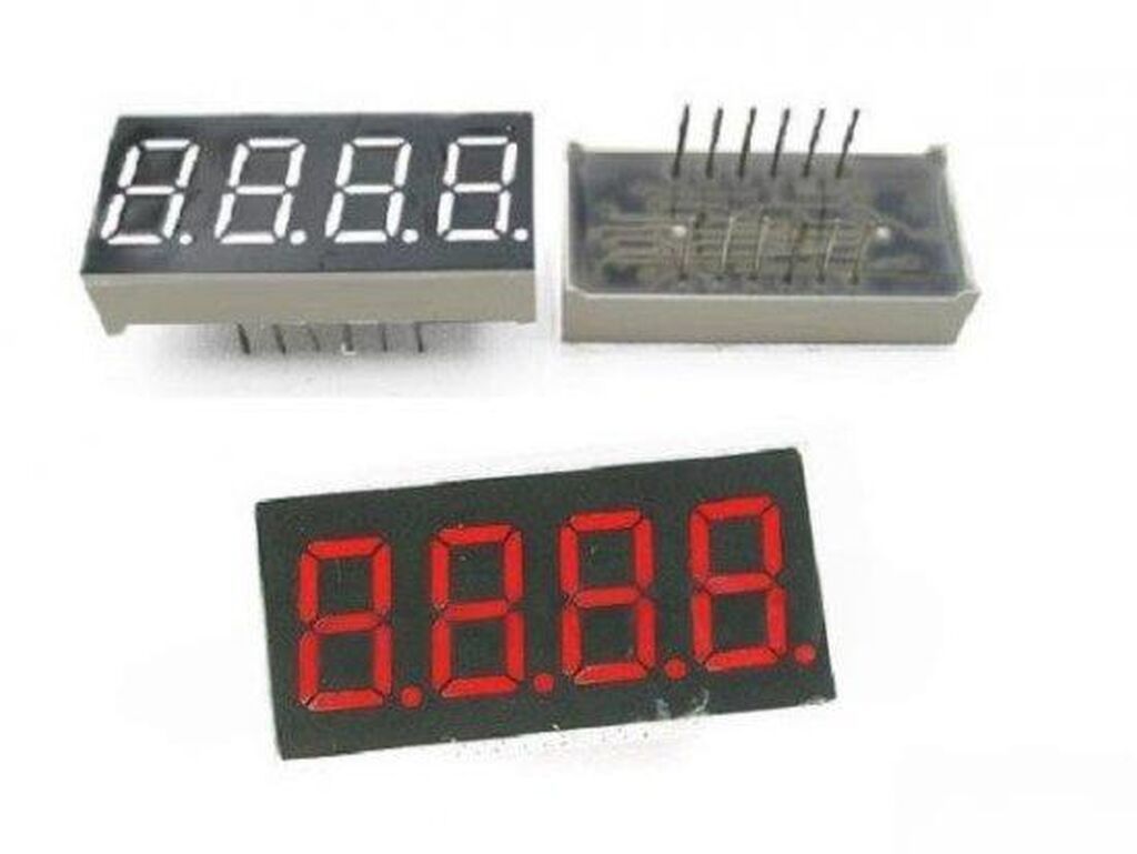 4-cifarski 7-segmentni LED displej (0.56") - Tip: 4-digit, 7-segment