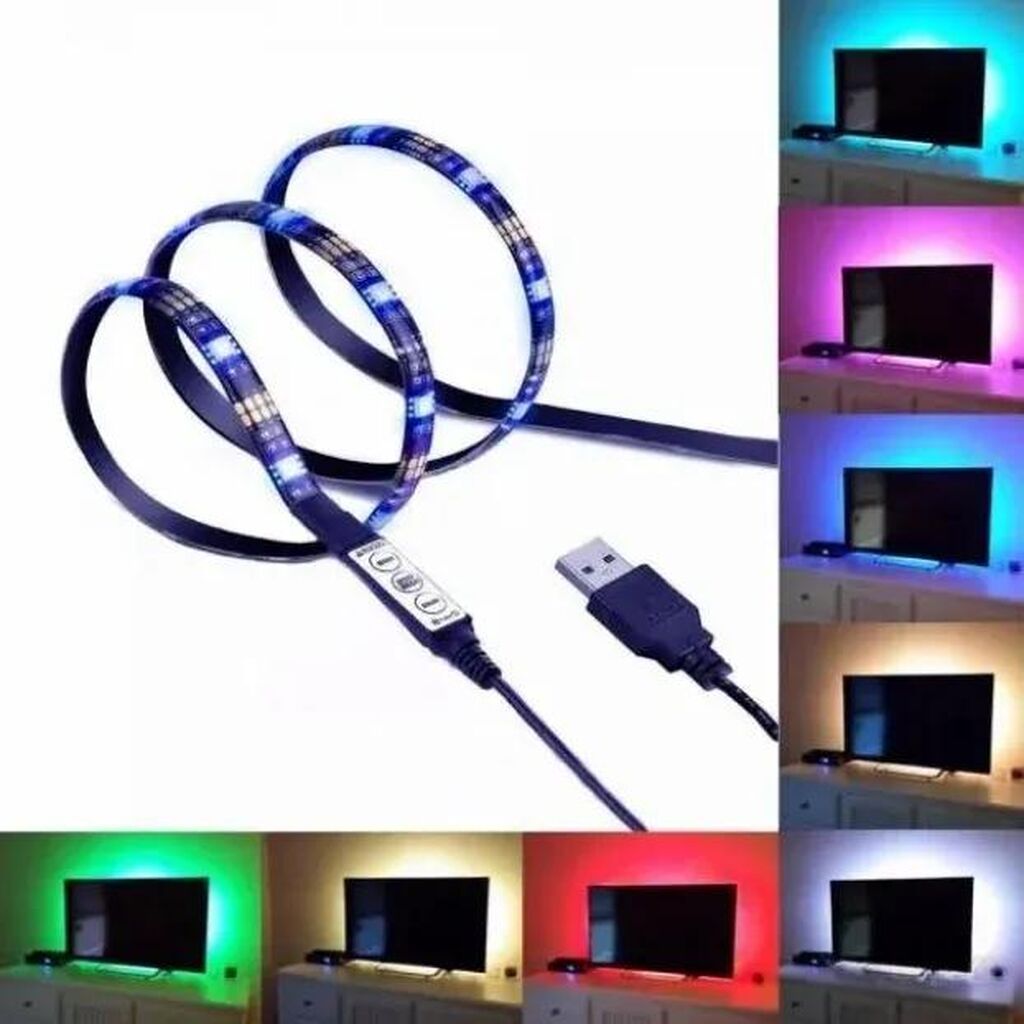 RGB LED traka za ambijentalno osvetljenje TV-a/monitora – USB