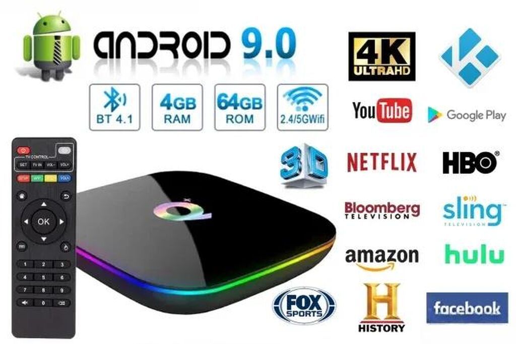 Android TV Box 9.0 multimedijalni uređaj - Operativni sistem: Android