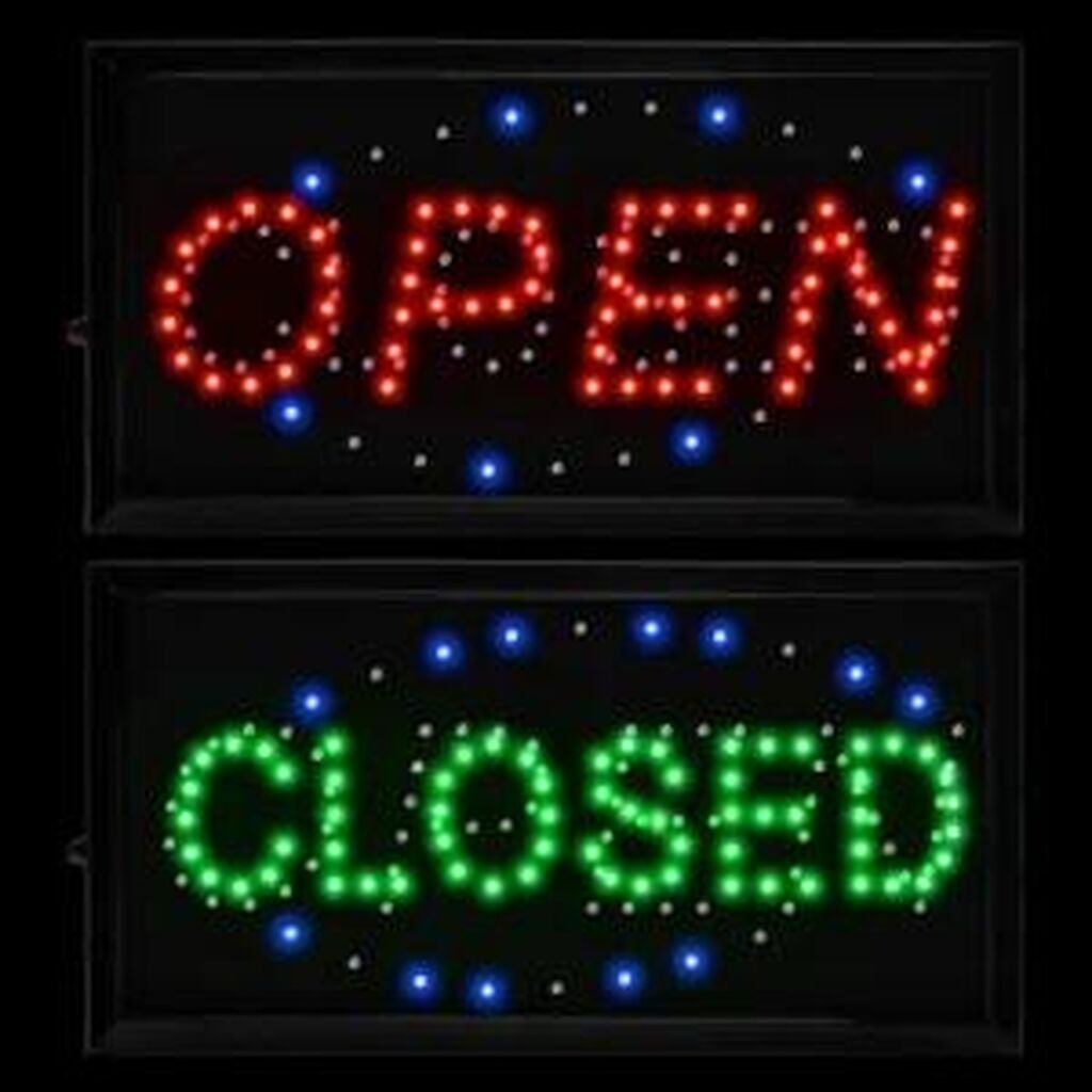 LED svetleća tabla za lokale – “OPEN / CLOSED” - Dvostrana funkcija