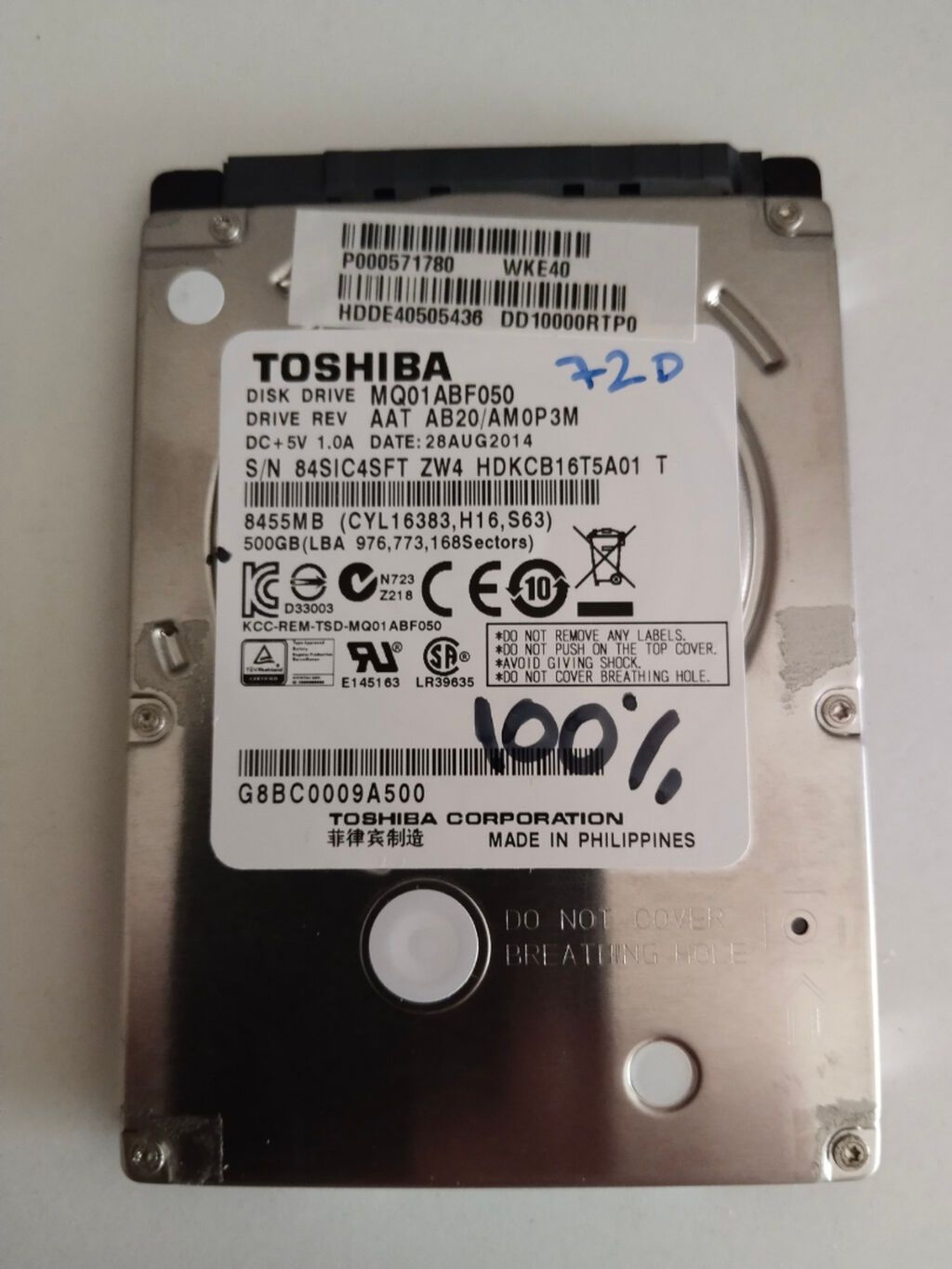 1TB HGST /500GB Toshiba / 500GB Seagate / 100% Health Prodajem tri