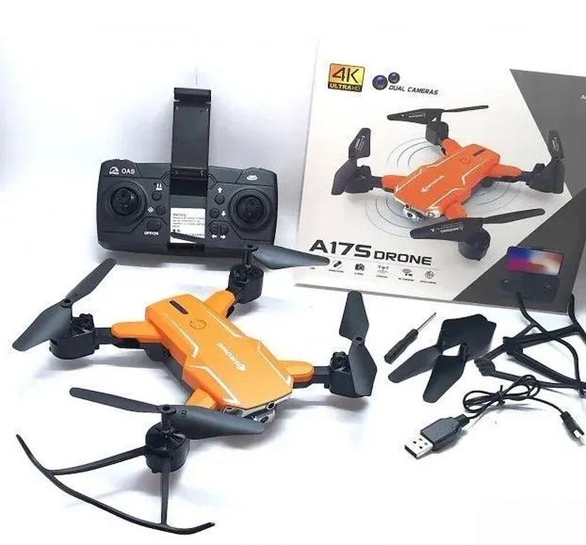 A17S Drone – 4K Ultra HD, Dual Camera, sklopivi kvadkopter - Dve