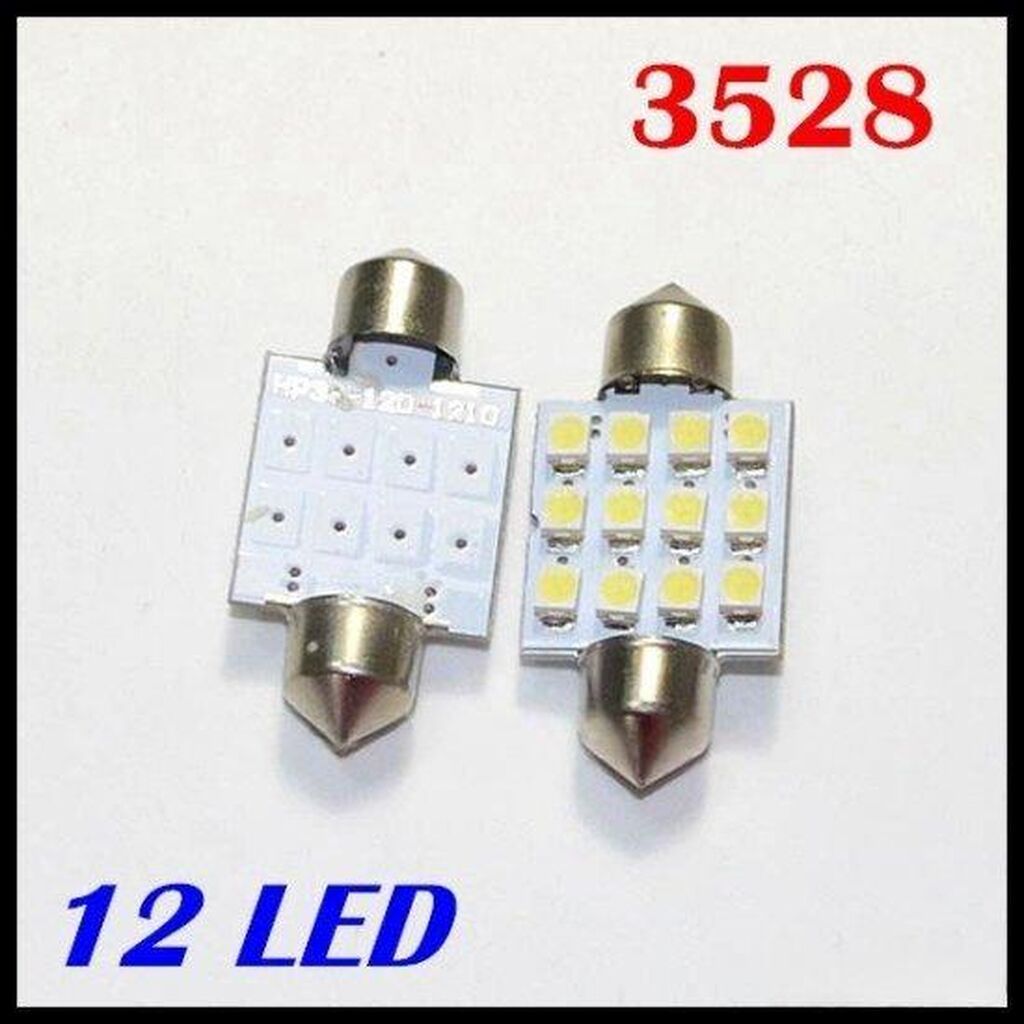 LED auto sijalica – pločica 12x SMD 3528 - Tip: SMD 3528, ukupno 12