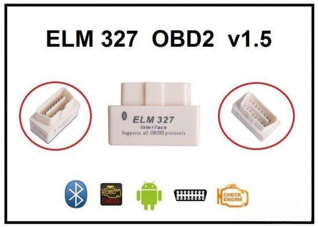 ELM327 OBD2 v1.5 Bluetooth dijagnostički interfejs - Kompaktan OBDII