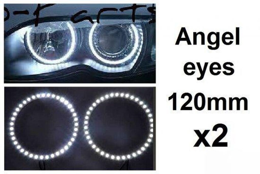 LED Angel Eyes prstenovi za farove – 120 mm (set 2 kom) - Tip: LED