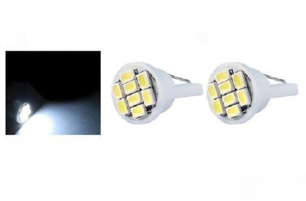 LED auto sijalice T10 8×SMD – set 2 kom - Tip grla: T10 (W5W) - Izvor